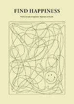 Quote poster – Smiley Find Happiness | Postery