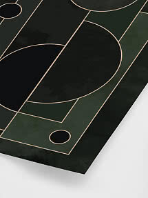 Geometric poster – Abstract Forms No.1 | Postery