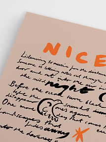 Quote poster – A Summer Night In Nice No.1 | Postery