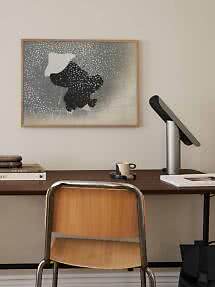 Abstract poster – Snow from Momoyogusa by Kamisaka Sekka